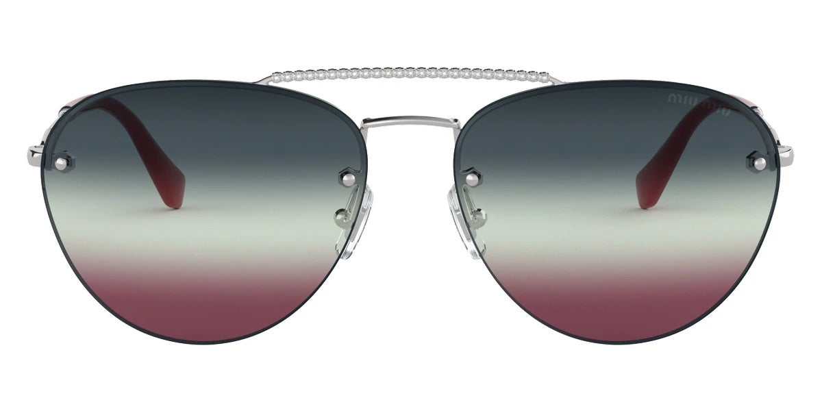 Miu Miu Core Collection MU 54US Aviator Sunglasses | EyeOns.com